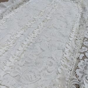 Vintage | Dining | Vintage White Lace Table Runner | Poshmark